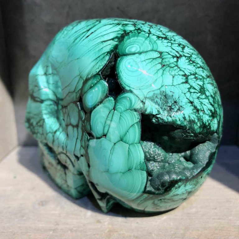 Malachite Skull - Gifts from the Earth | Geologic