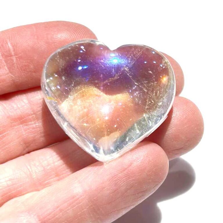 Angel Aura Quartz Heart - Gifts from the Earth | Geologic
