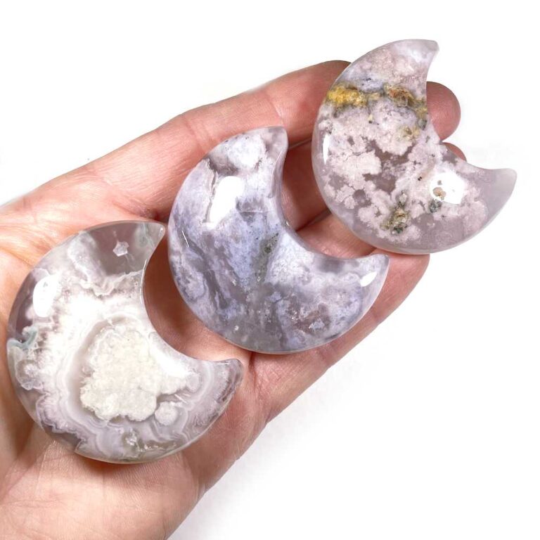 Flower Agate Moon - Gifts from the Earth | Geologic