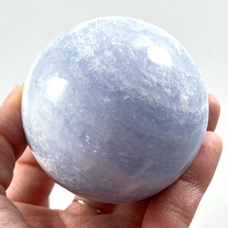 Blue Calcite Sphere - Gifts from the Earth | Geologic